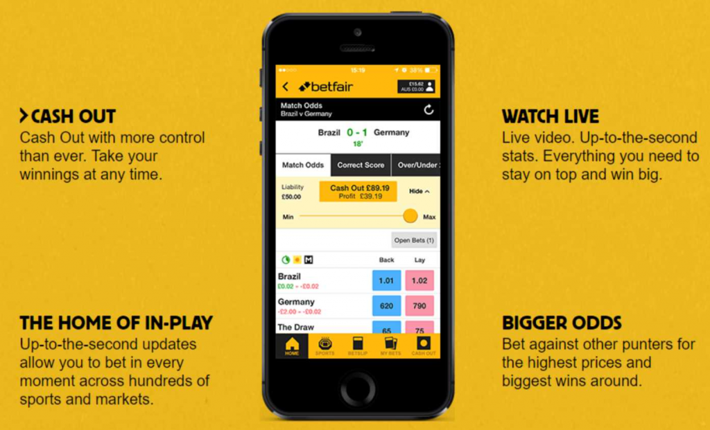 Características do aplicativo do Betfair App Android para iPhone ⇔ ...